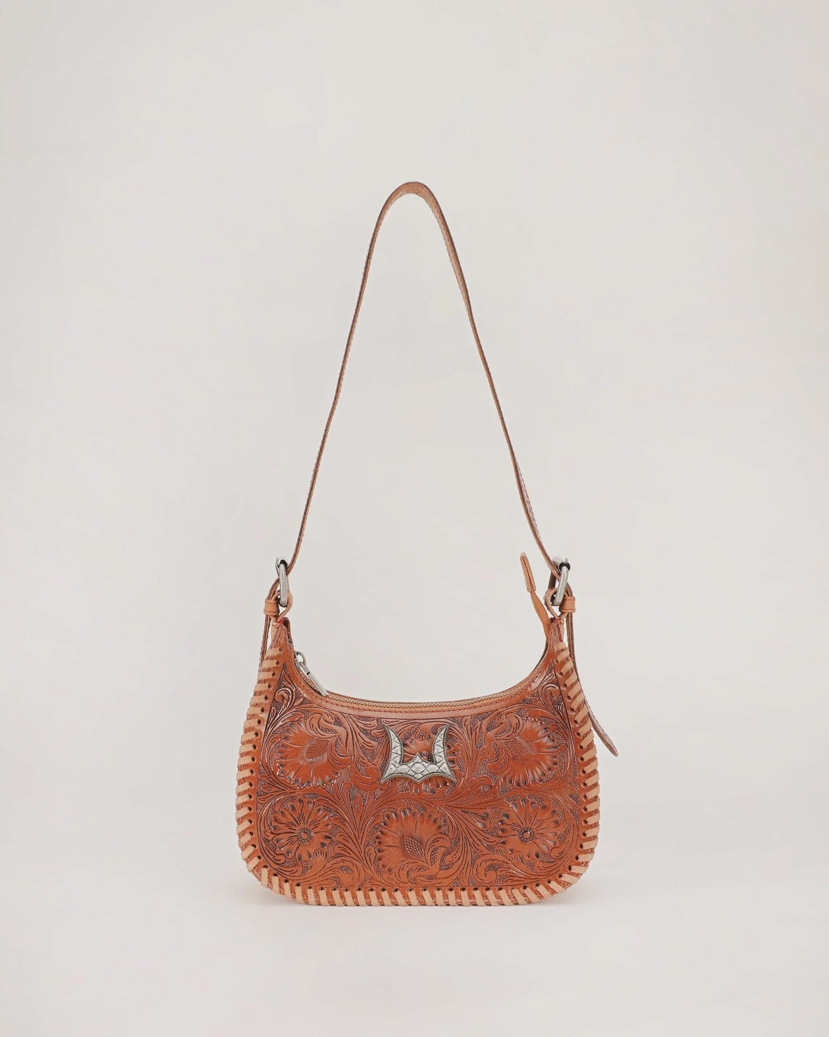 Dannia Medium Purse - Brown Leather – Southern Soule Designs