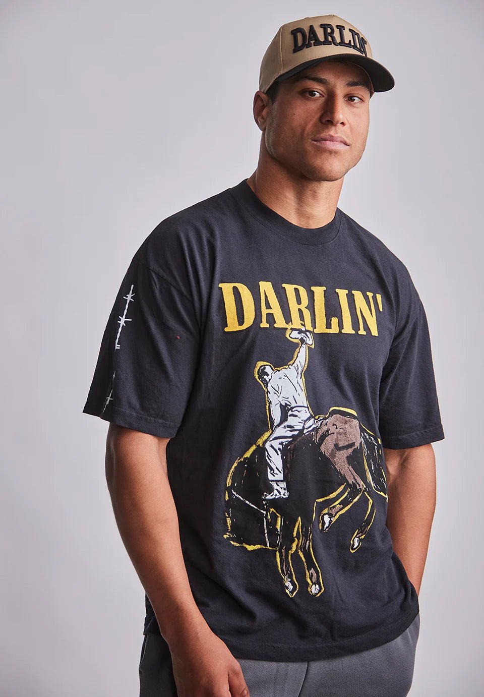 Darlin Bronc Short Sleeve Ivory – Southern Soule Designs