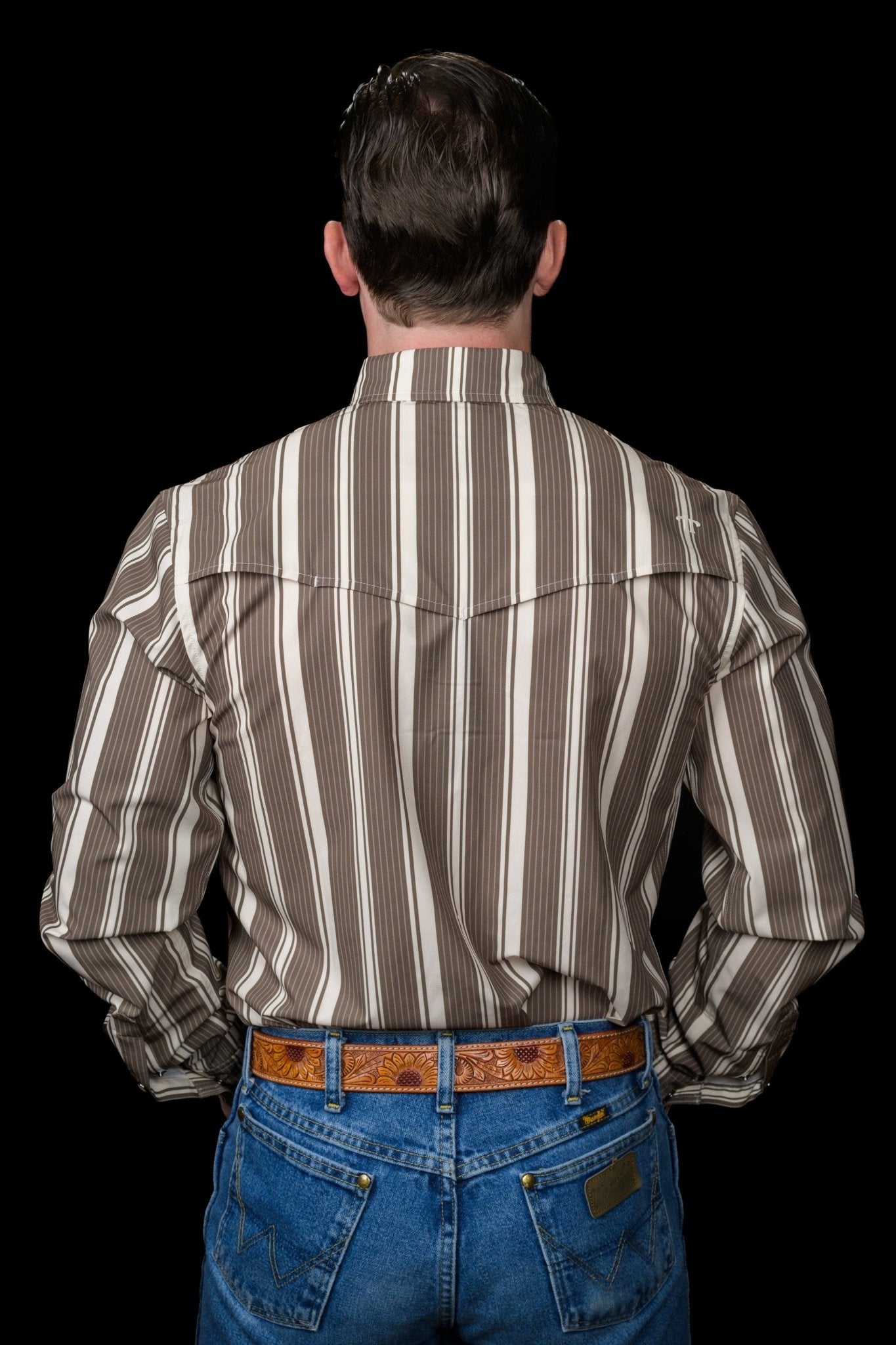 Ferrell - Atlas Green Long Sleeve Snap Shirt – Southern Soule Designs