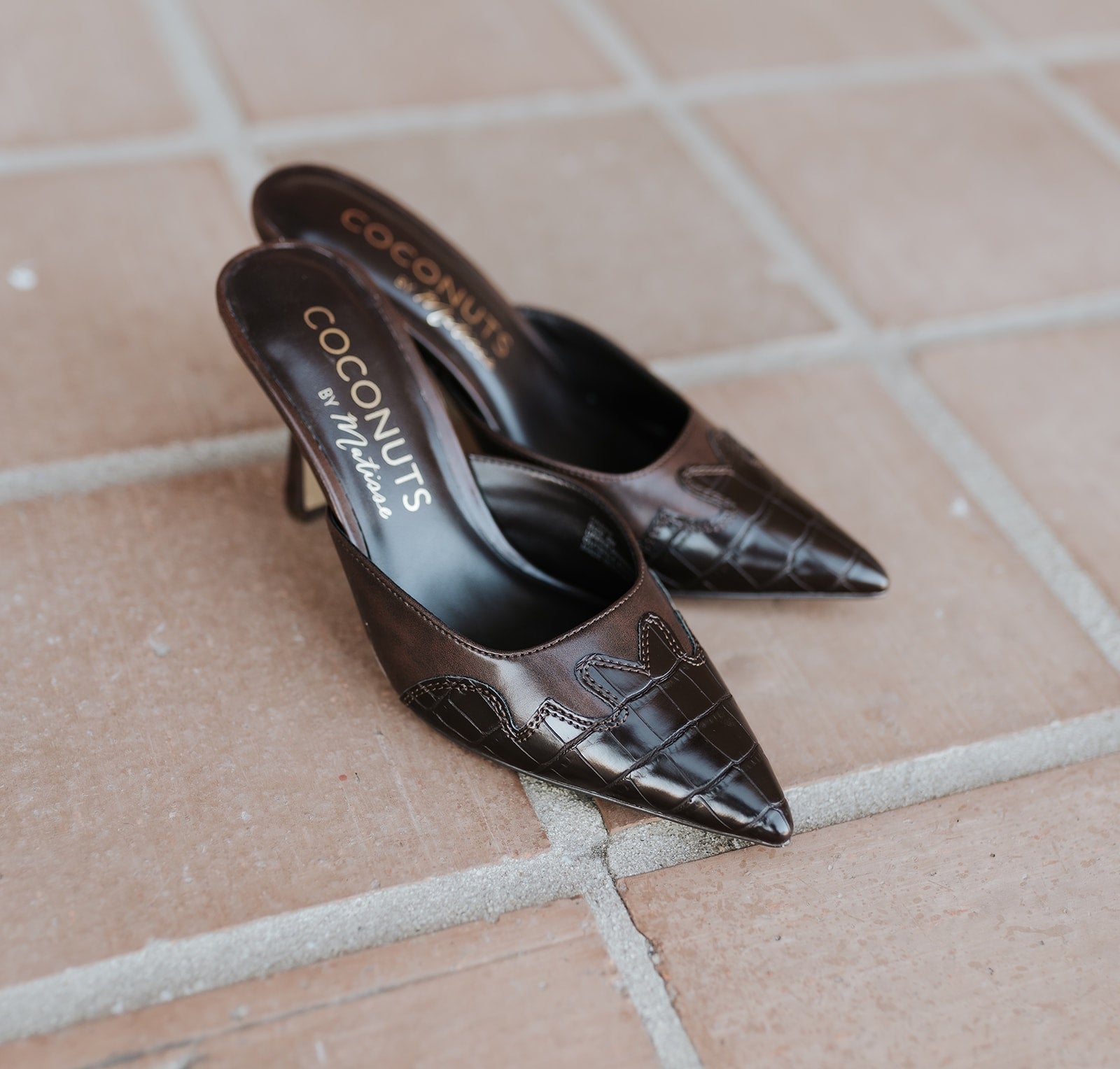Greer Heeled Mule Choco Croc – Southern Soule Designs