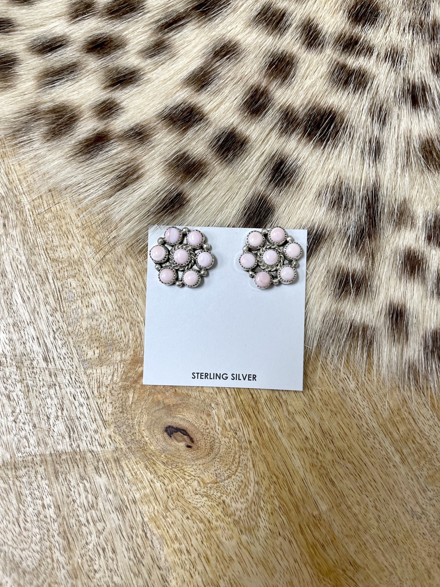 Maxine Ramirez Pink Concho Cluster Stud – Southern Soule Designs